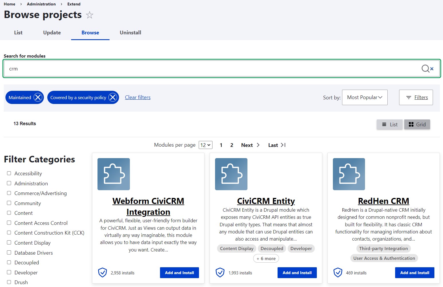 Project Browser in Drupal: what it is and how it works